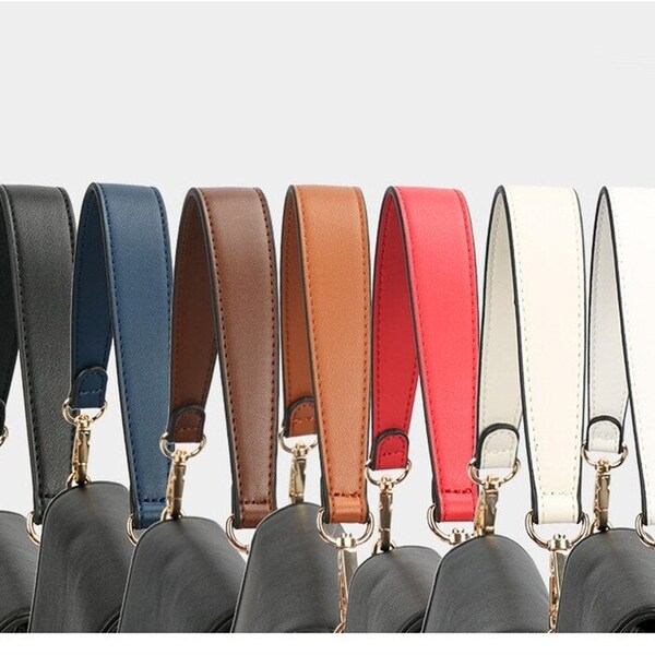 Short Genuine Leather Bag Strap - Etsy