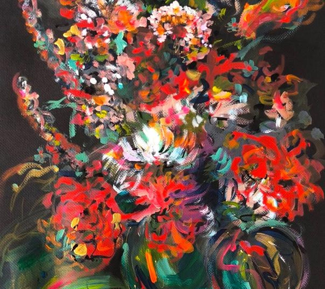 Gothic Floral Art ,dark Floral ,dark Flowers, Goth Gift, Wall Art ...