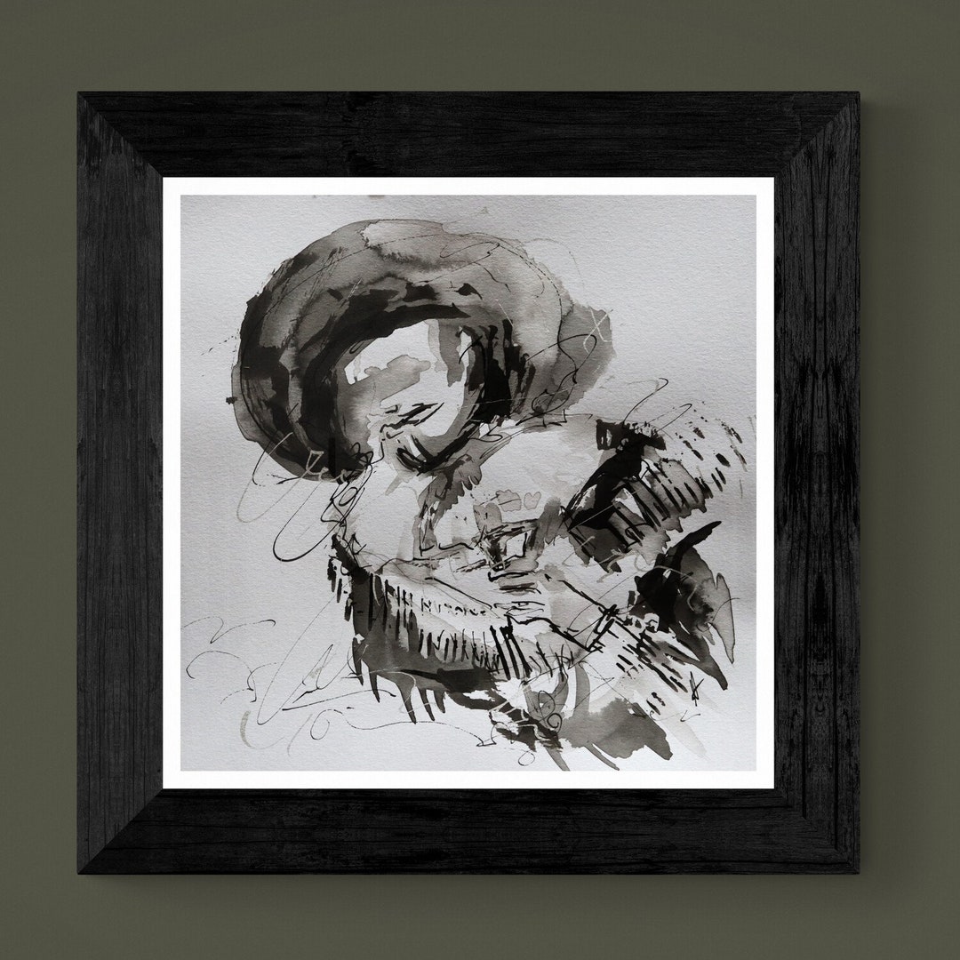 Altered Portrait,old Masters Art,painter Portrait, Watercolor Art ...