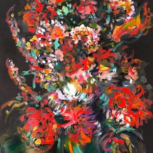 Gothic Floral Art ,dark Floral ,dark Flowers, Goth Gift, Wall Art ...