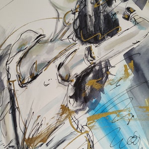 Original Woman Painting,woman Watercolor Painting,abstract Woman ...