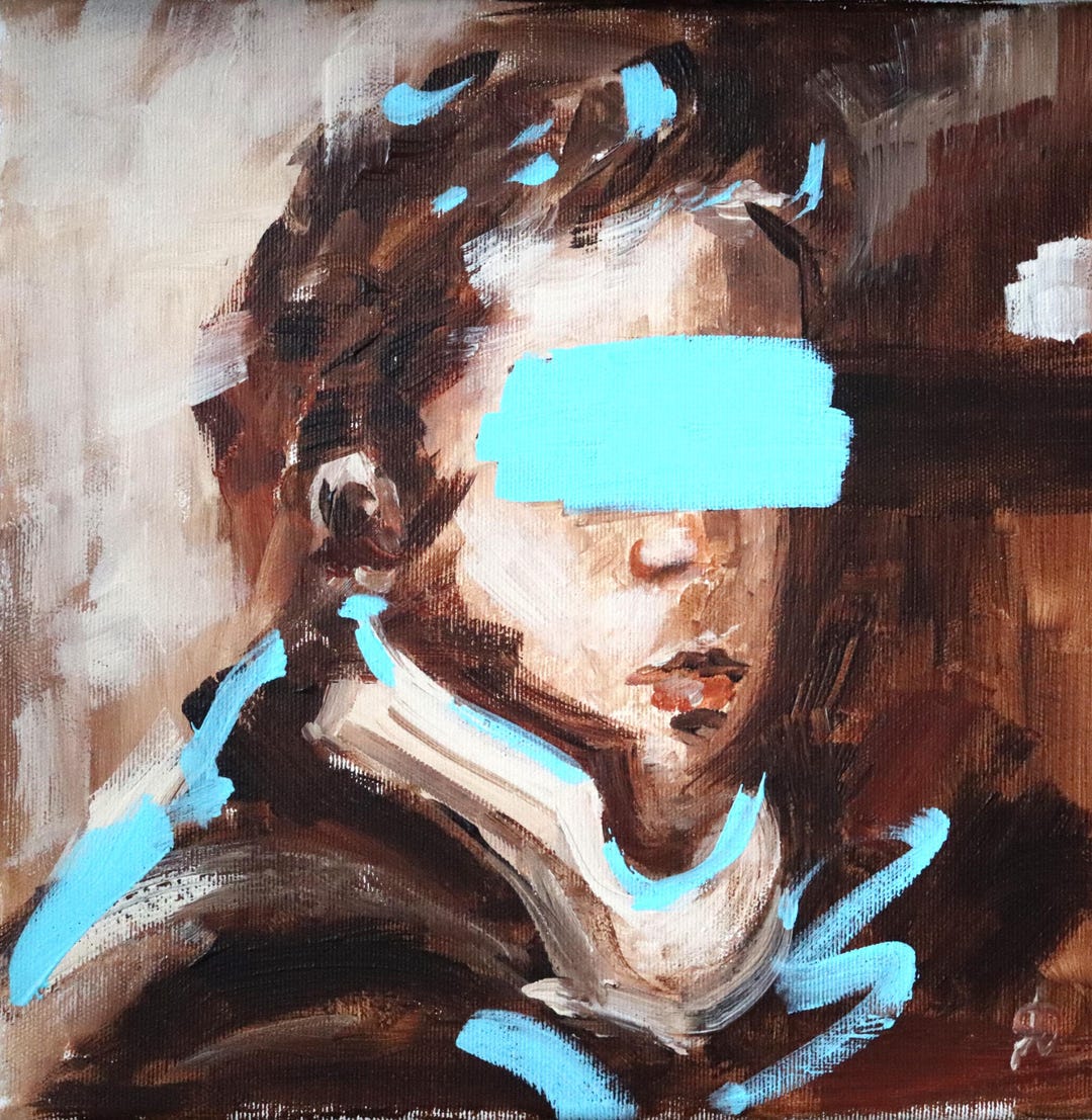 Man Portrait,homage to Old Masters,altered Portrait,altered Art ...