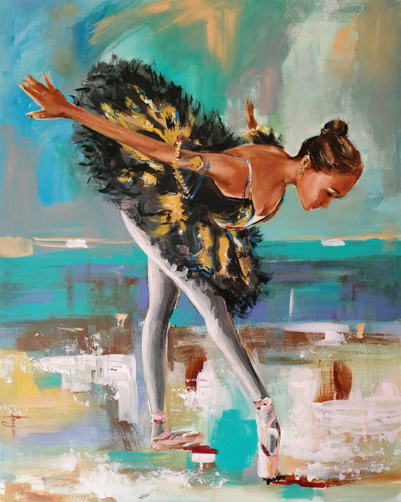 Ballerina Acrylic Painting