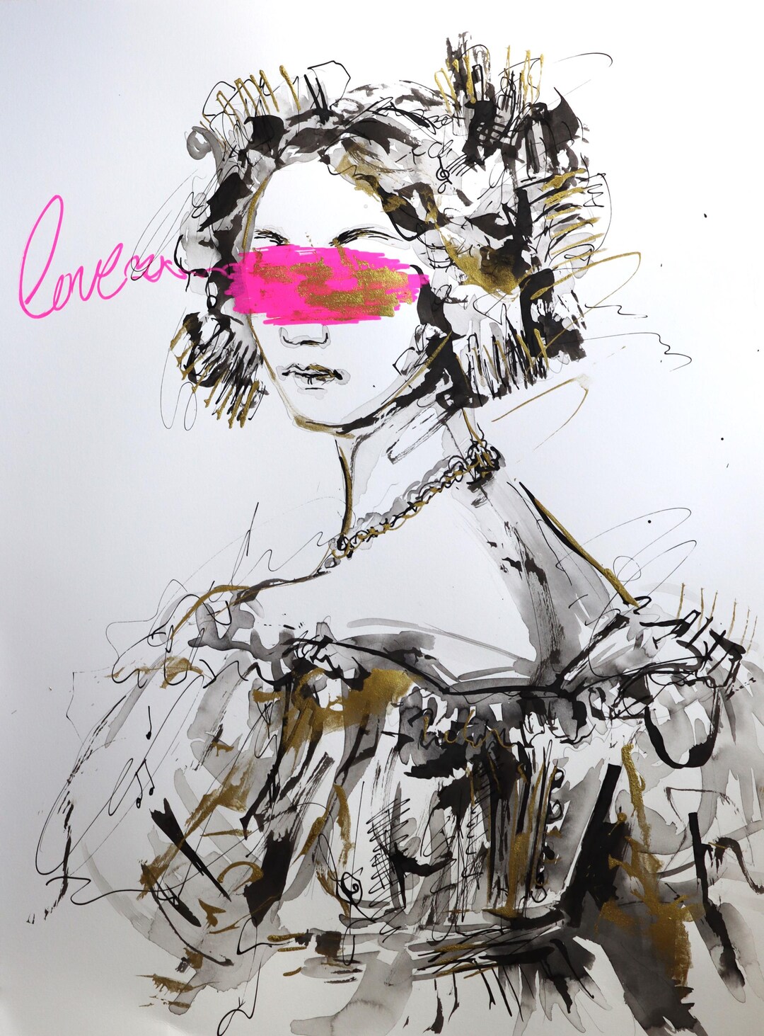 Victorian Woman Art Altered Art Altered Woman Portrait Eclectic Wall ...