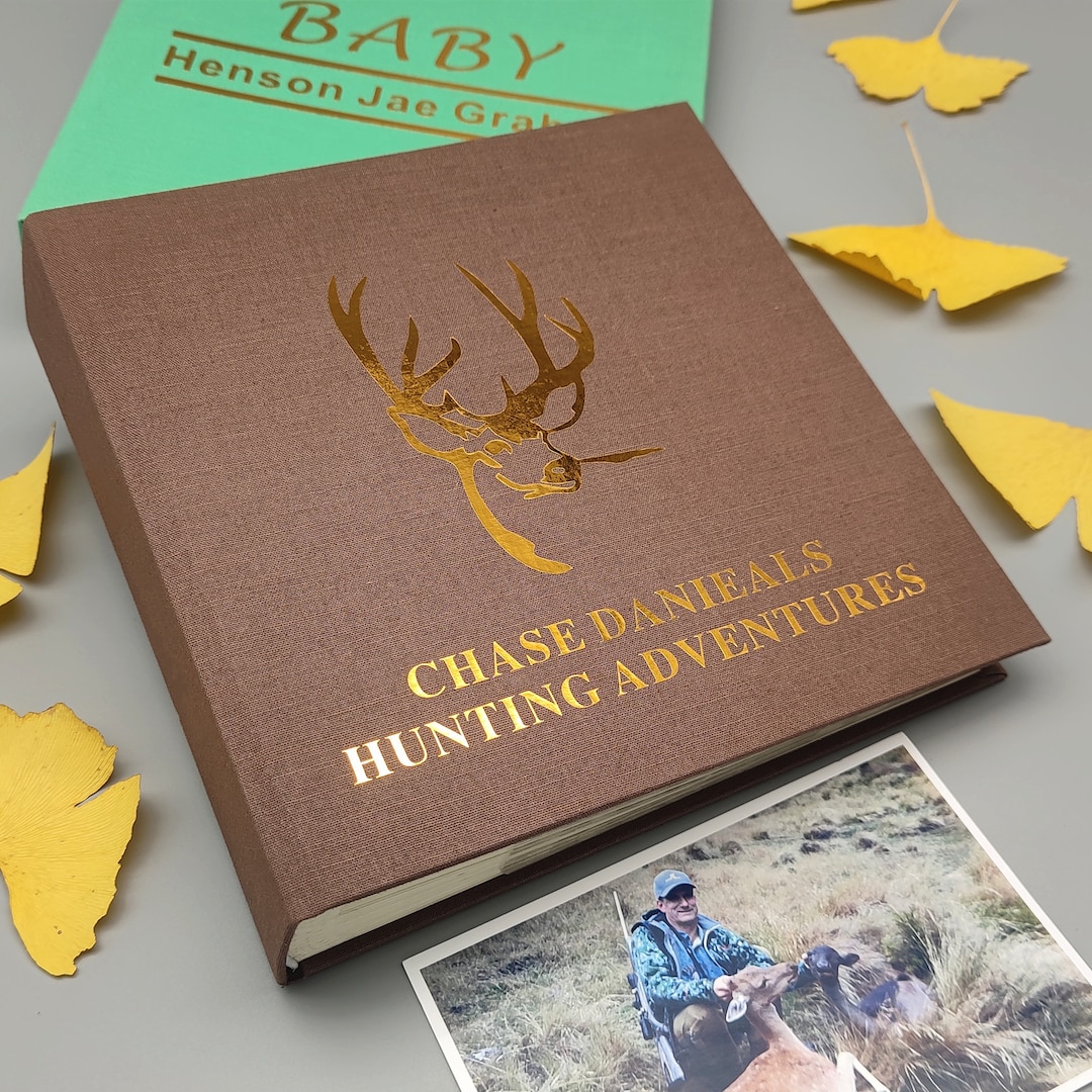 Hunting Fishing Photo Album With Sleeves, Slip in Photo Book for 4x6 ...