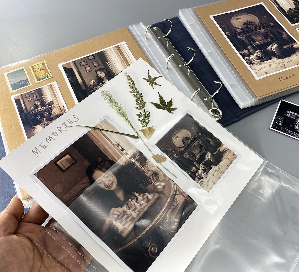 Personalized Photo Memory Book. Refillable Photo Album. Handmade ...