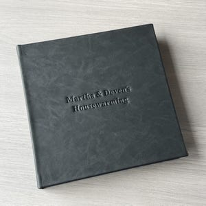 Personalized Photo Album for 4x6 Photos, PU Leather Picture Album With ...