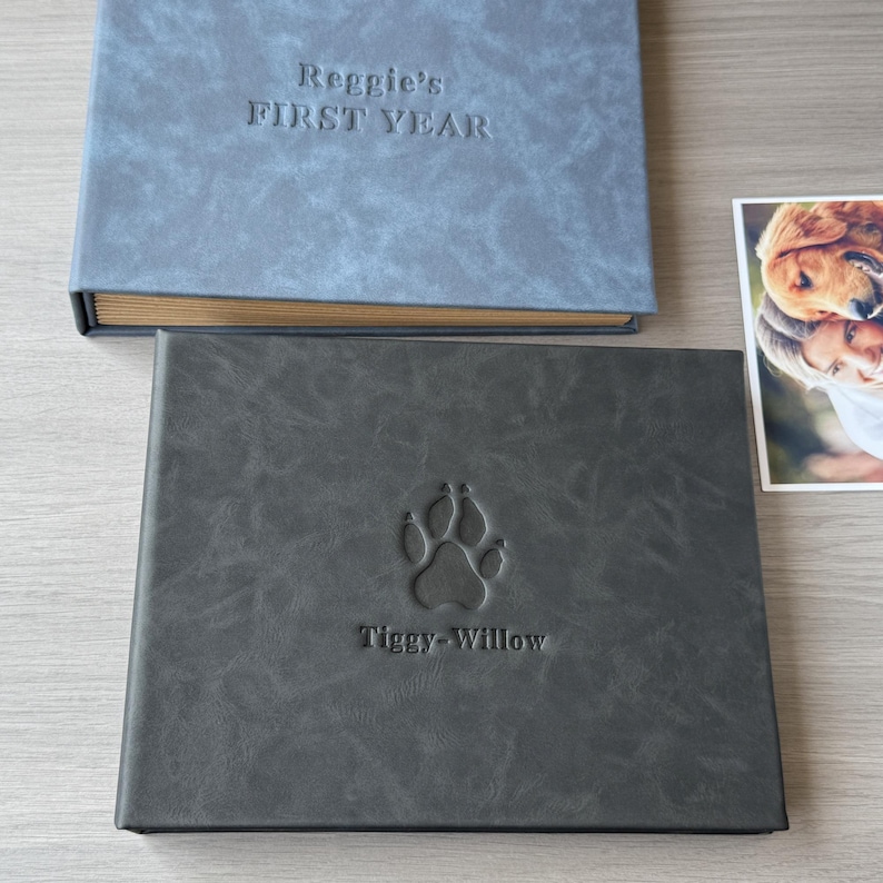 Custom Pet Photo Album, Personalized Dog and Cat Album , Scrapbook ...