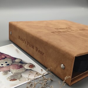 Personalized Baby Memory Book & Baby Photo Album, Baby Shower Gift for ...