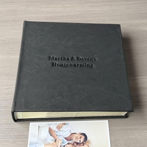 Personalized Photo Album for 4x6 Photos, PU Leather Picture Album With ...