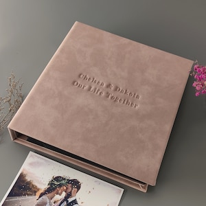 Personalized Wedding Album, Ring Binder Photo Album, Slip in Album for ...