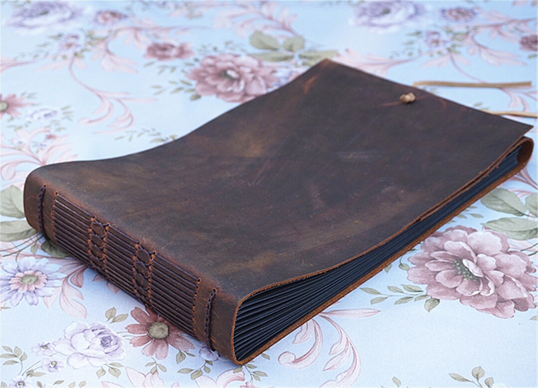 Leather Album Personalized Leather Album Custom Leather Album Wedding ...