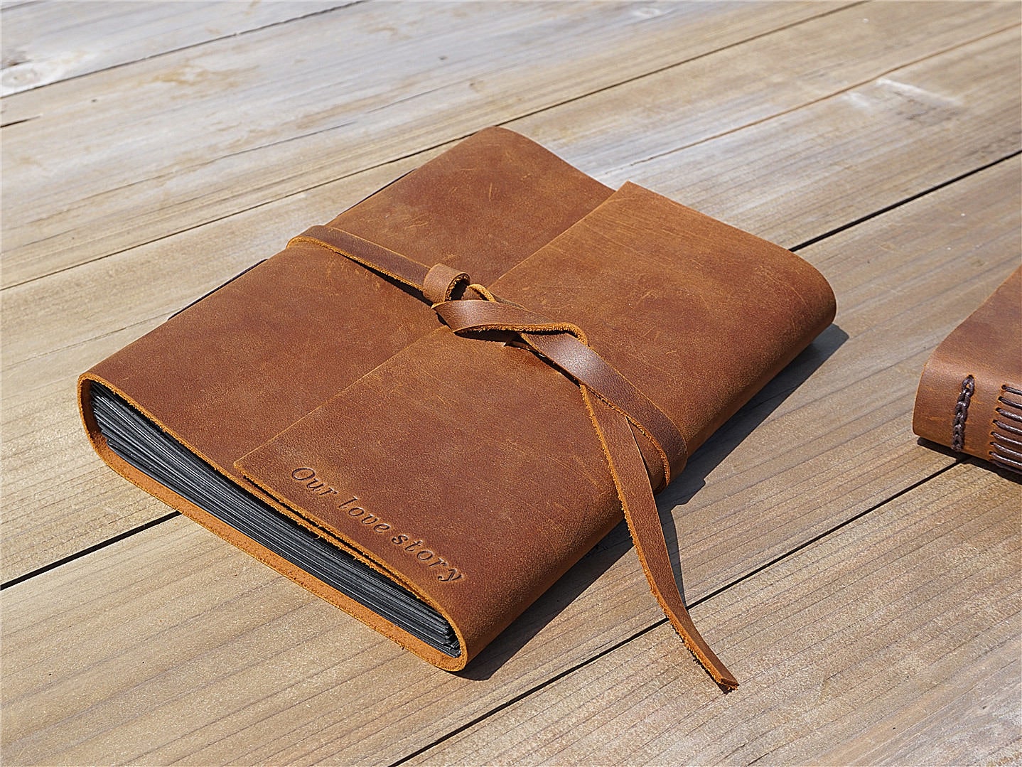 Handmade Leather Photo Album Custom Wedding Album Scrapbook | Etsy