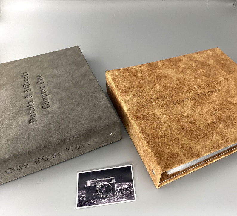 Personalized Scrapbook Album With Transparent Plastic Sleeves, Ring ...