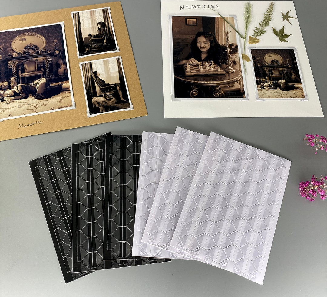 Photo Corner Stickers for Scrapbook Album, Set of 5 Sheets (510 Pcs ...