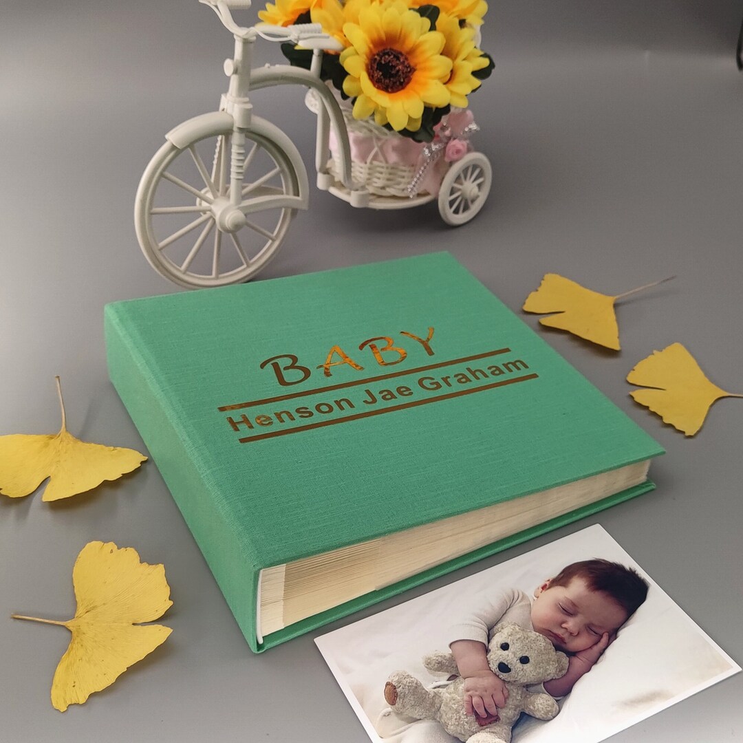 Personalized Baby Photo Album, Baby Girl Gift for New Parent, Photo ...
