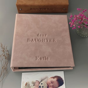 Personalized Baby Photo Album, Baby Girl Gift for New Parent, Childhood ...