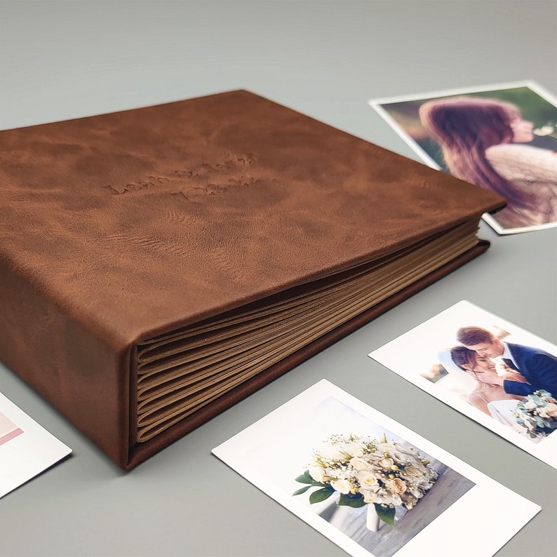 Personalized Leather Scrapbook Album Handmade Photo Album - Etsy