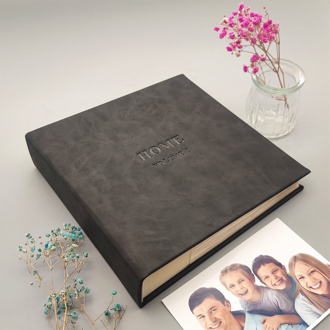 Home Photo Album With Pockets, Family Album With Sleeves for 4x6 Photos ...