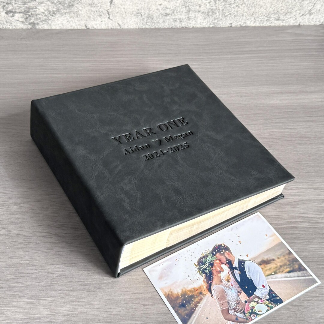 Our First Year Photo Book, Personalized Photo Album With Sleeves for ...
