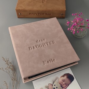 Personalized Baby Photo Album, Baby Girl Gift for New Parent, Childhood ...