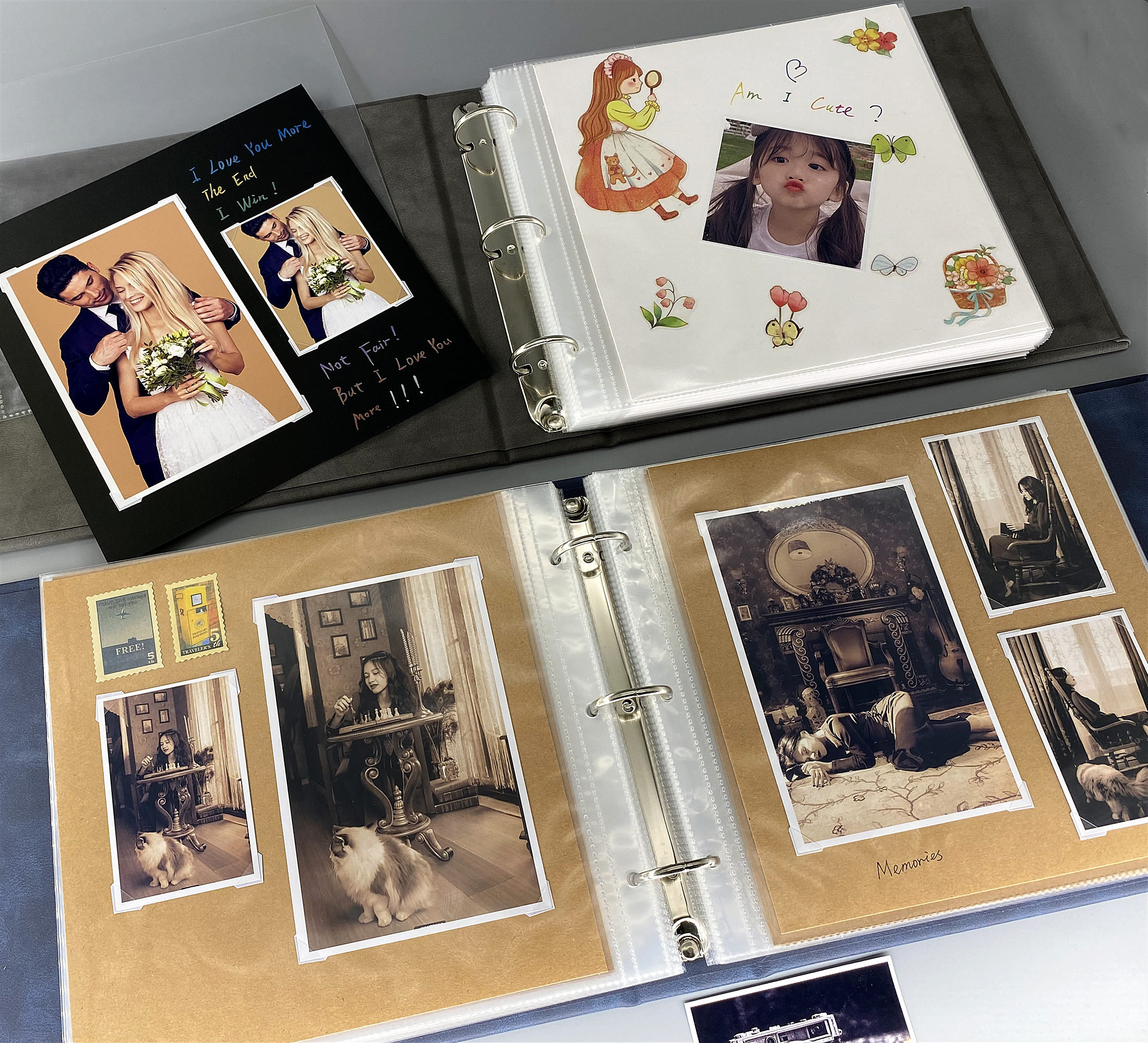 Personalized Photo Memory Book. Refillable Photo Album. Handmade ...