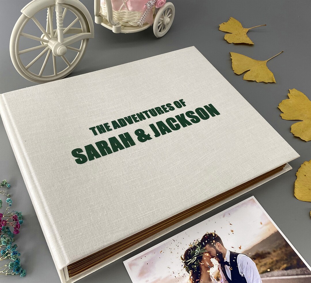 Personalized Our Adventure Book Scrapbook Album, Photo Album With Blank ...