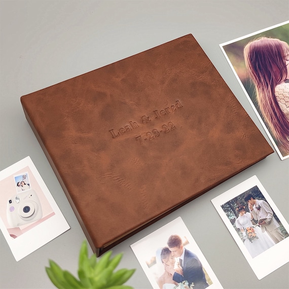 Personalized Leather Scrapbook Album Handmade Photo Album - Etsy