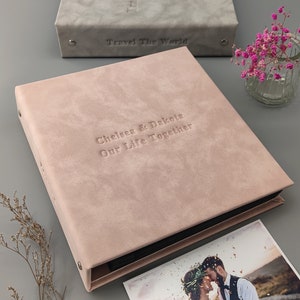 Personalized Wedding Album, Ring Binder Photo Album, Slip in Album for ...