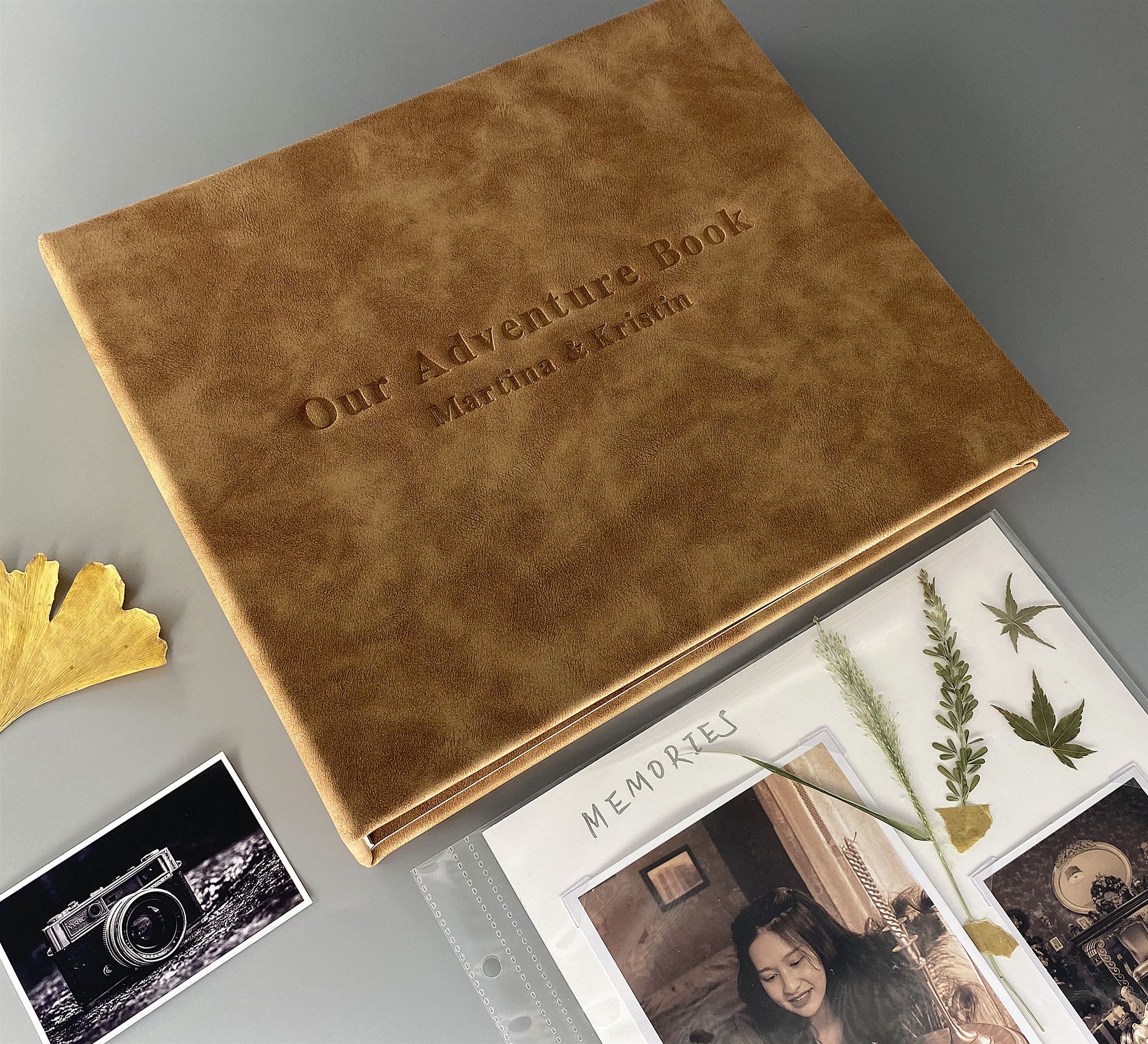 Personalized Scrapbook Album With Transparent Plastic Sleeves, Ring ...