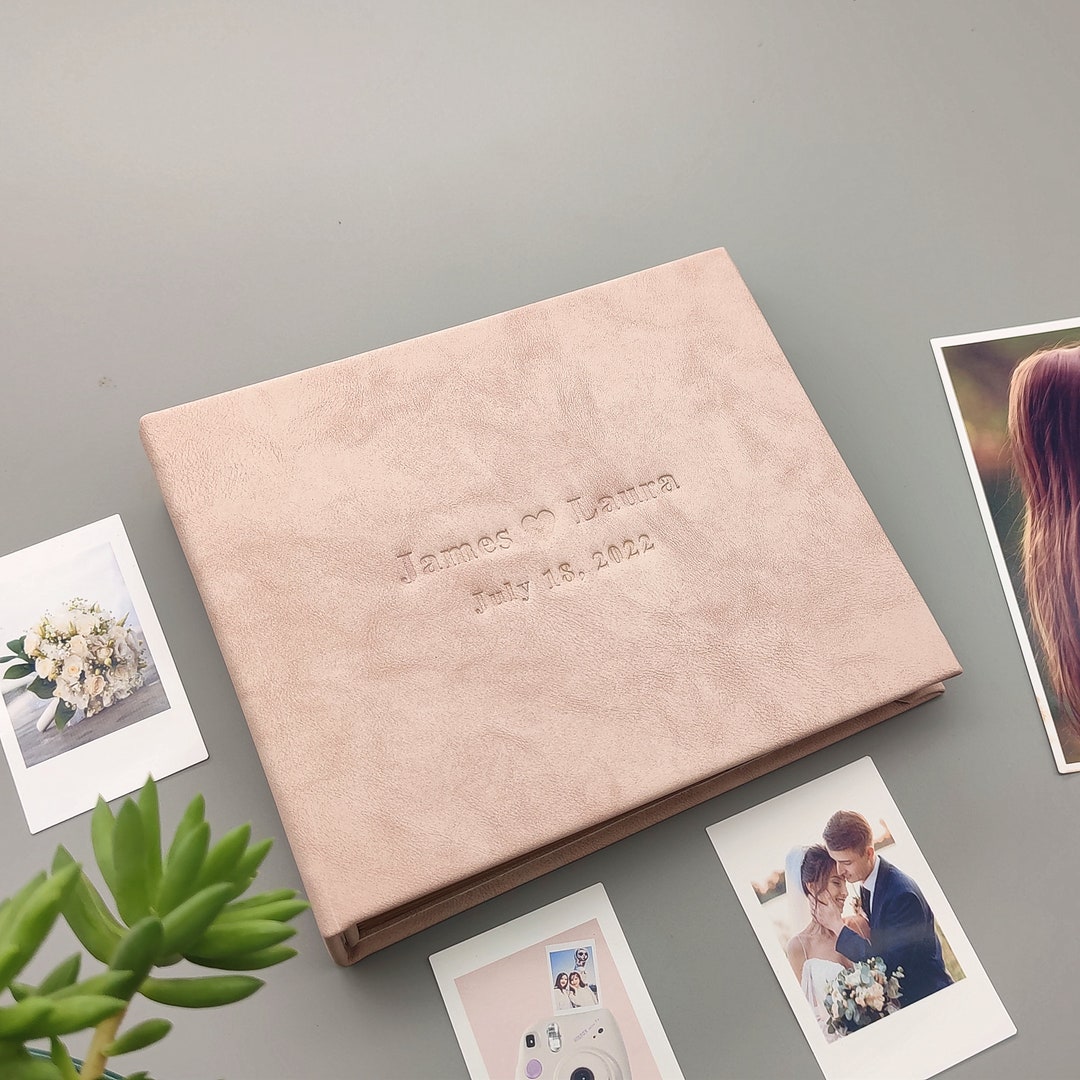 Libro de firmas de boda con relieve, álbum de fotos personalizado ...