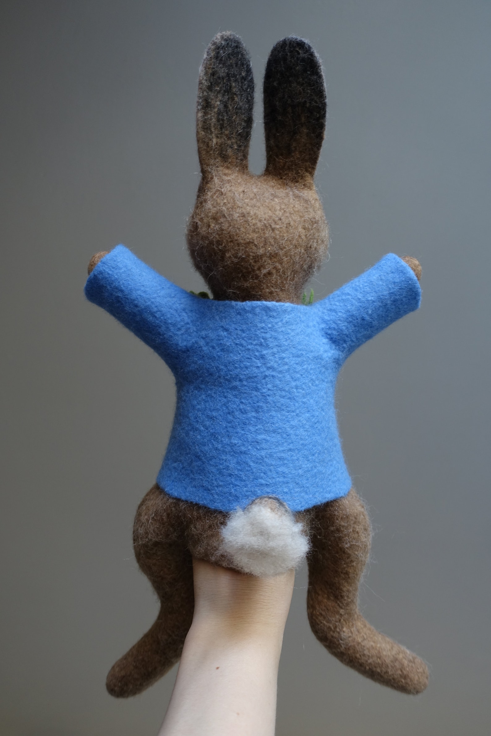 Peter Rabbit hand puppet wet felted bibaboWool toy Felt | Etsy