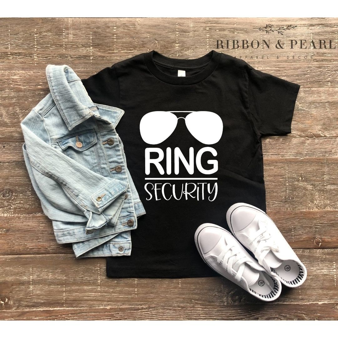 Ring Security // Ring Bearer Shirt // Ring Security Shirt // Ring ...