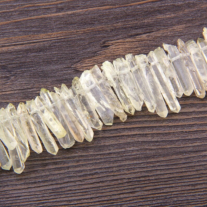 Approx 100pcs Tiny Quartz Points Raw Quartz Crystal Yellow Raw | Etsy