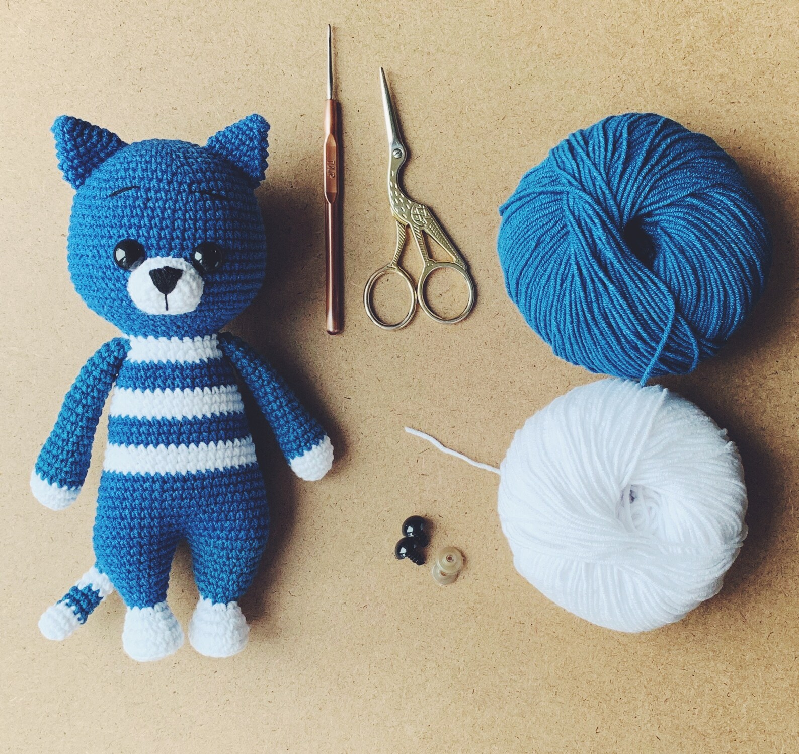 Crochet PDF Pattern. Mika the Cat by Nelly Handmade | Etsy