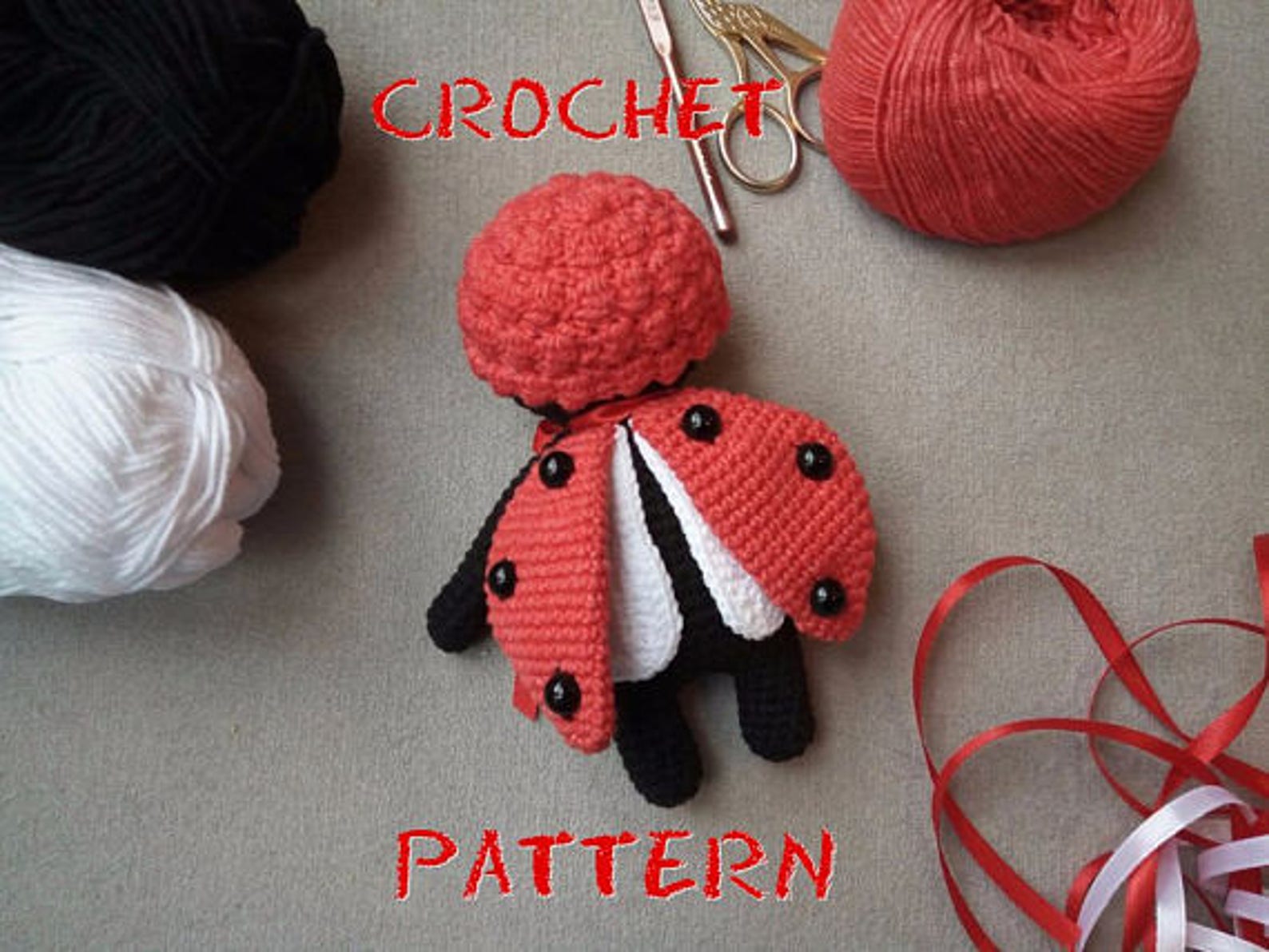 Set of Crochet PATTERNS: Insect Dolls Ladybird and Butterfly - Etsy