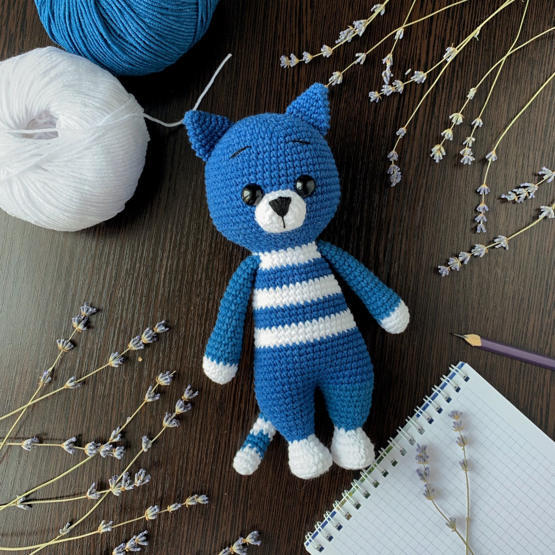 Crochet PDF Pattern. Mika the Cat by Nelly Handmade | Etsy