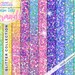 Mermaid glitter digital papers Ombre glitter seamless | Etsy