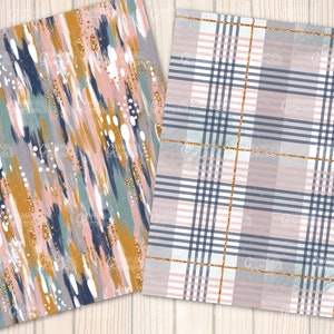 Watercolor Winter Digital Papers - 12 Christmas Seamless Patterns ...