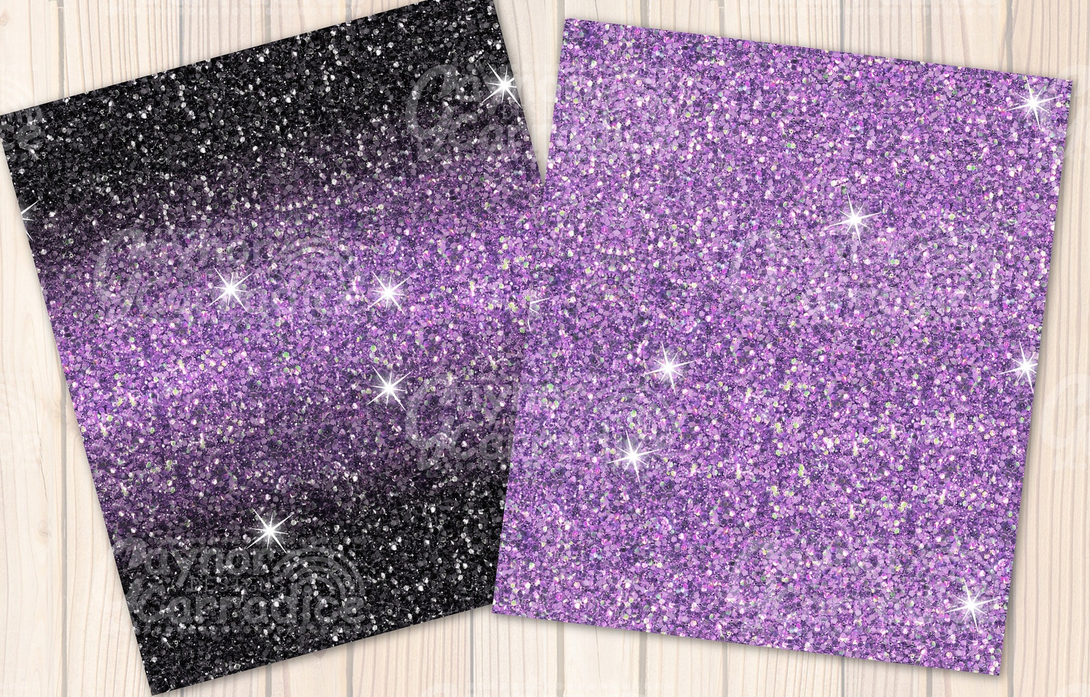 Halloween Glitter Digital Papers Glitter Seamless Patters | Etsy