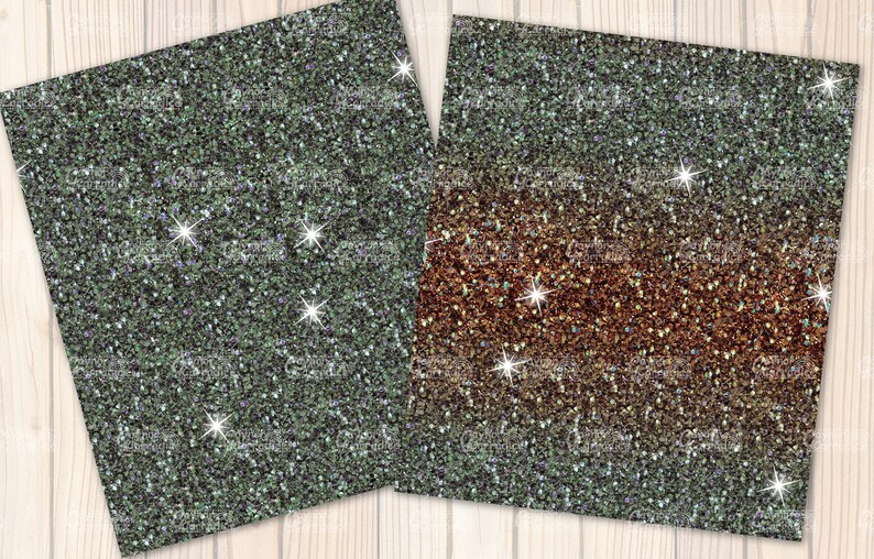 Autumn Glitter Digital Papers Rust Purple Orange Ombre | Etsy