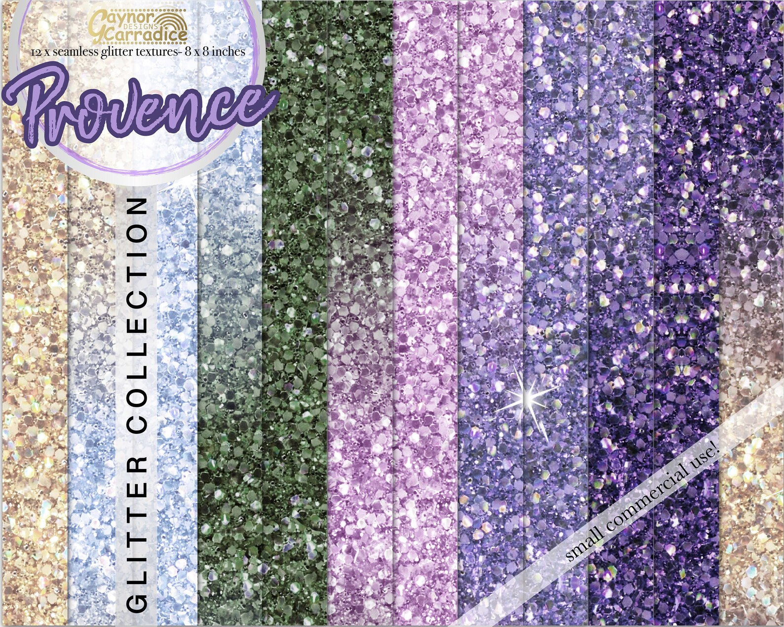 Purple Glitter Digital Papers Lilac Ombre Glitter Seamless - Etsy