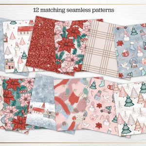 Bohoho Clipart Bundle - Boho Christmas Digital Paper / Clipart Bundle ...