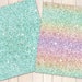 Pastel Glitter Digital Papers Rainbow Ombre Glitter Seamless - Etsy