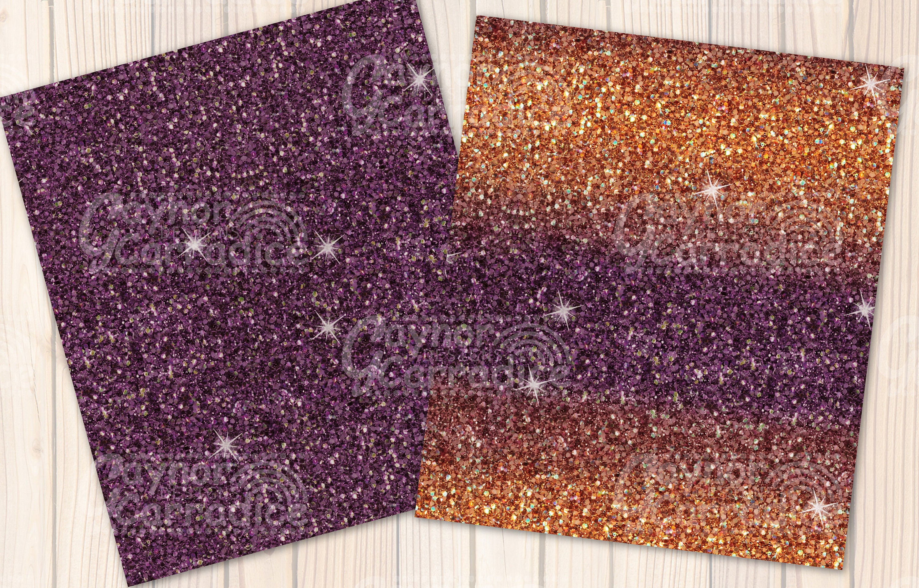 Autumn Glitter Digital Papers, Fall Glitter Seamless Patters ...