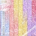 Spring Glitter Digital Papers Pastel Ombre Glitter Seamless - Etsy
