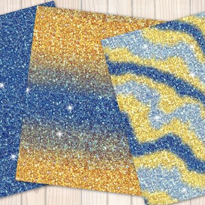 Summer Glitter Digital Papers - 15 Glitter Seamless Patterns, Ombre ...