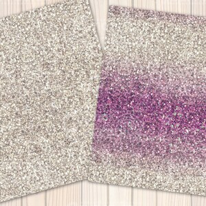 Pastel Glitter Digital Papers - Spring Ombre Glitter Seamless Patterns ...