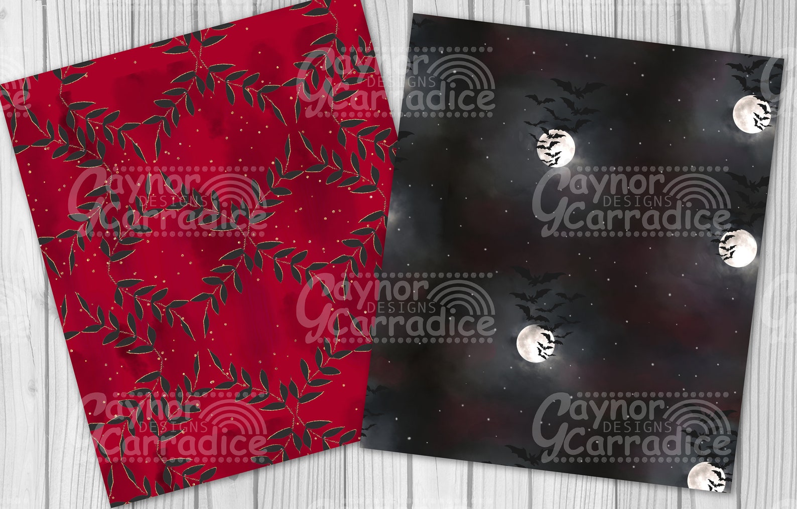 Watercolor Halloween Digital Papers Halloween Seamless | Etsy