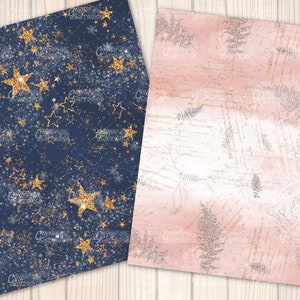 Watercolor Winter Digital Papers - 12 Christmas Seamless Patterns ...